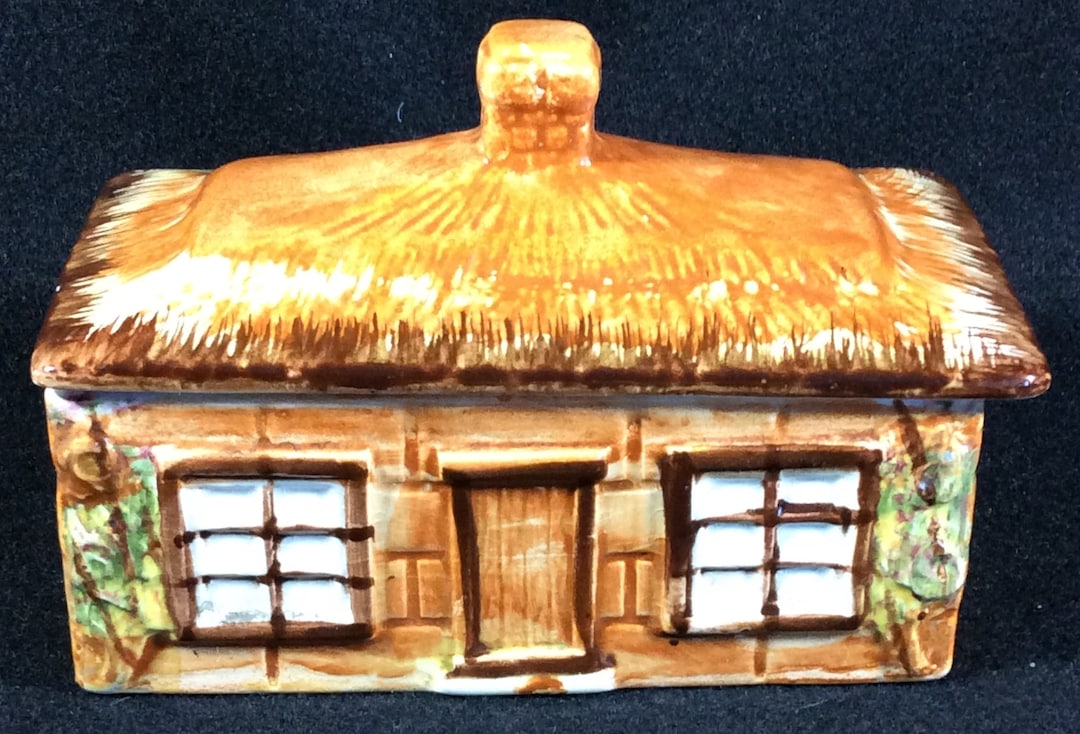 Price & Kensington Ye Old Cottage Ware Pottery Butter Dish, Farm House ...