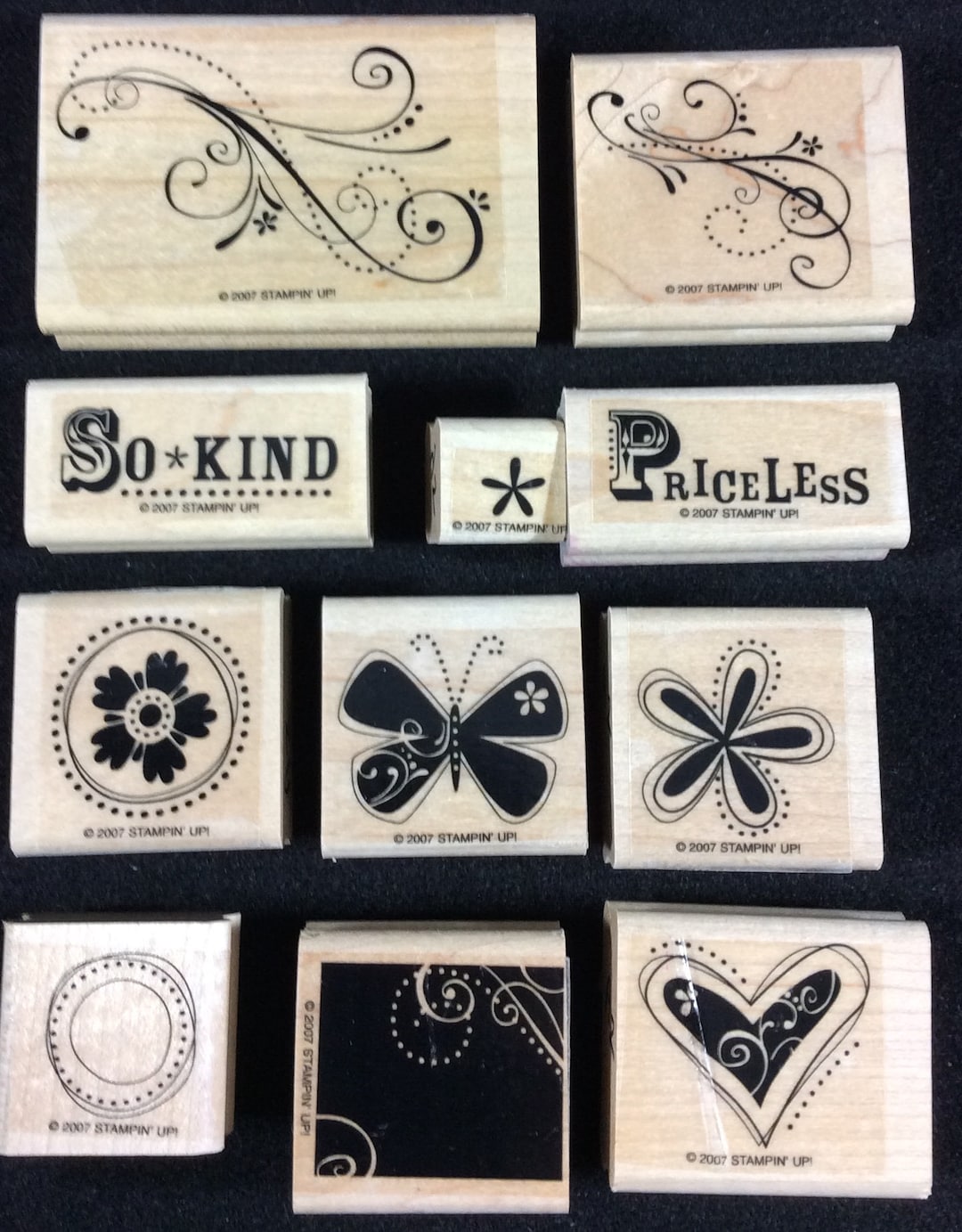 Priceless Wood Mounted Rubber Stamp Set From Stampin Up, so Kind ...