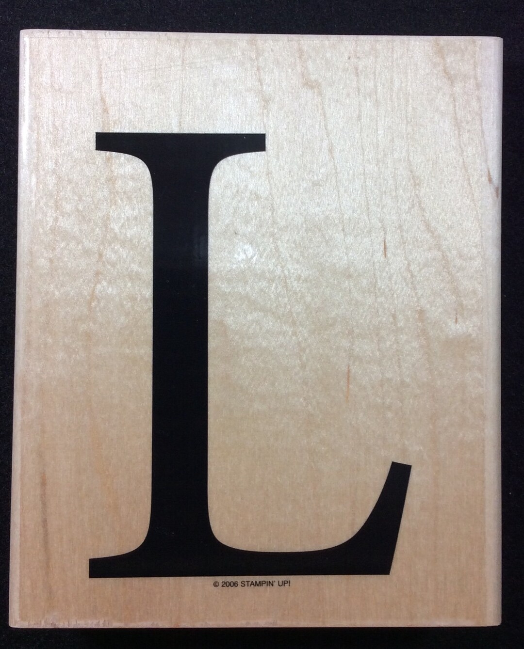 Letter L Monogram Wood Mounted Rubber Stamp From Stampin Up - Etsy