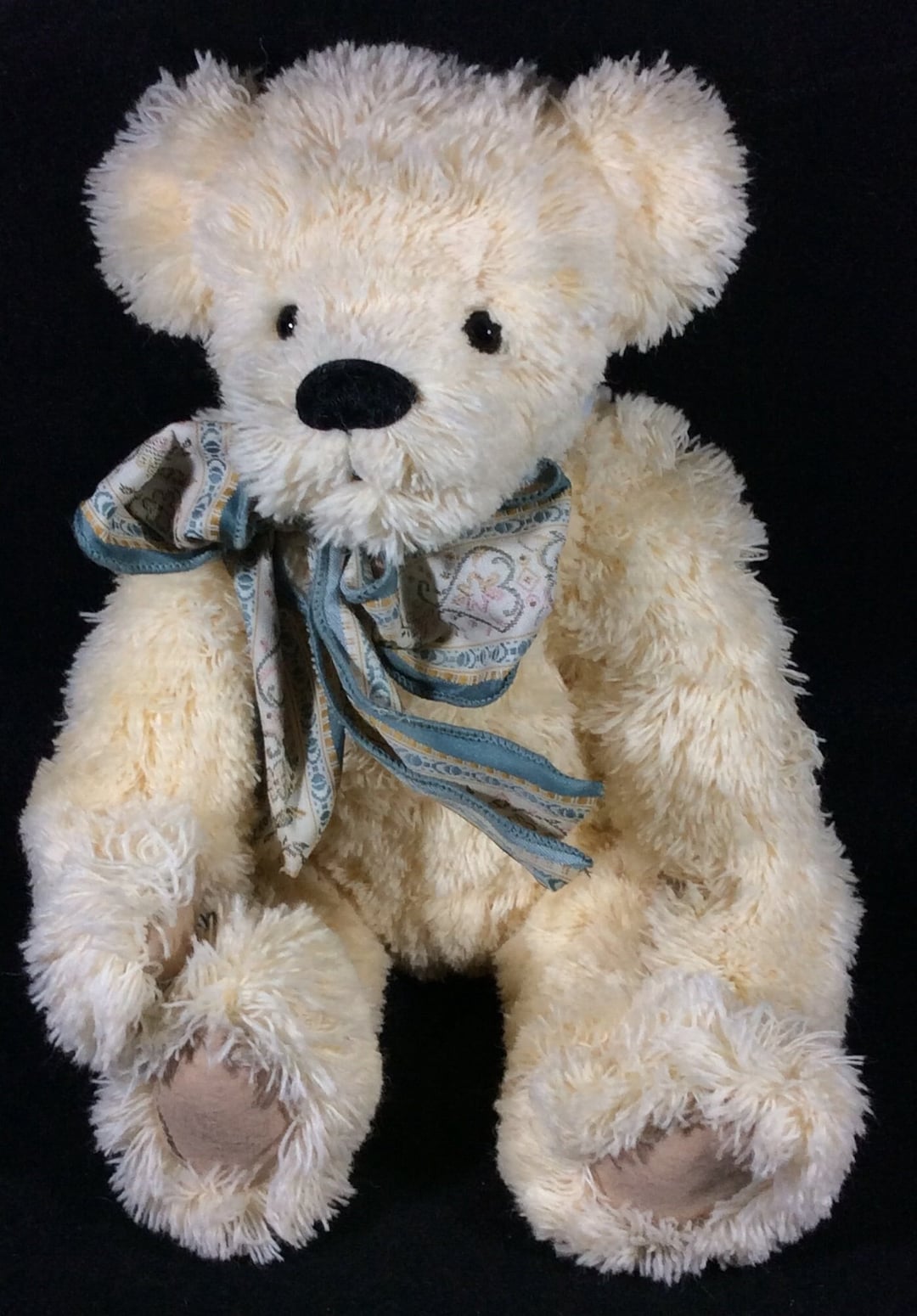 Jointed off White Teddy Bear From Reanee Gladden, Signed, 16" Standing ...