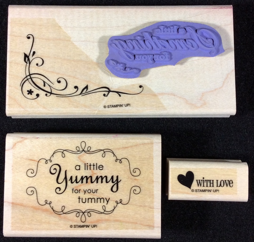 Yummy Wood Mounted Rubber Stamp Set From Stampin Up, A Little Something ...