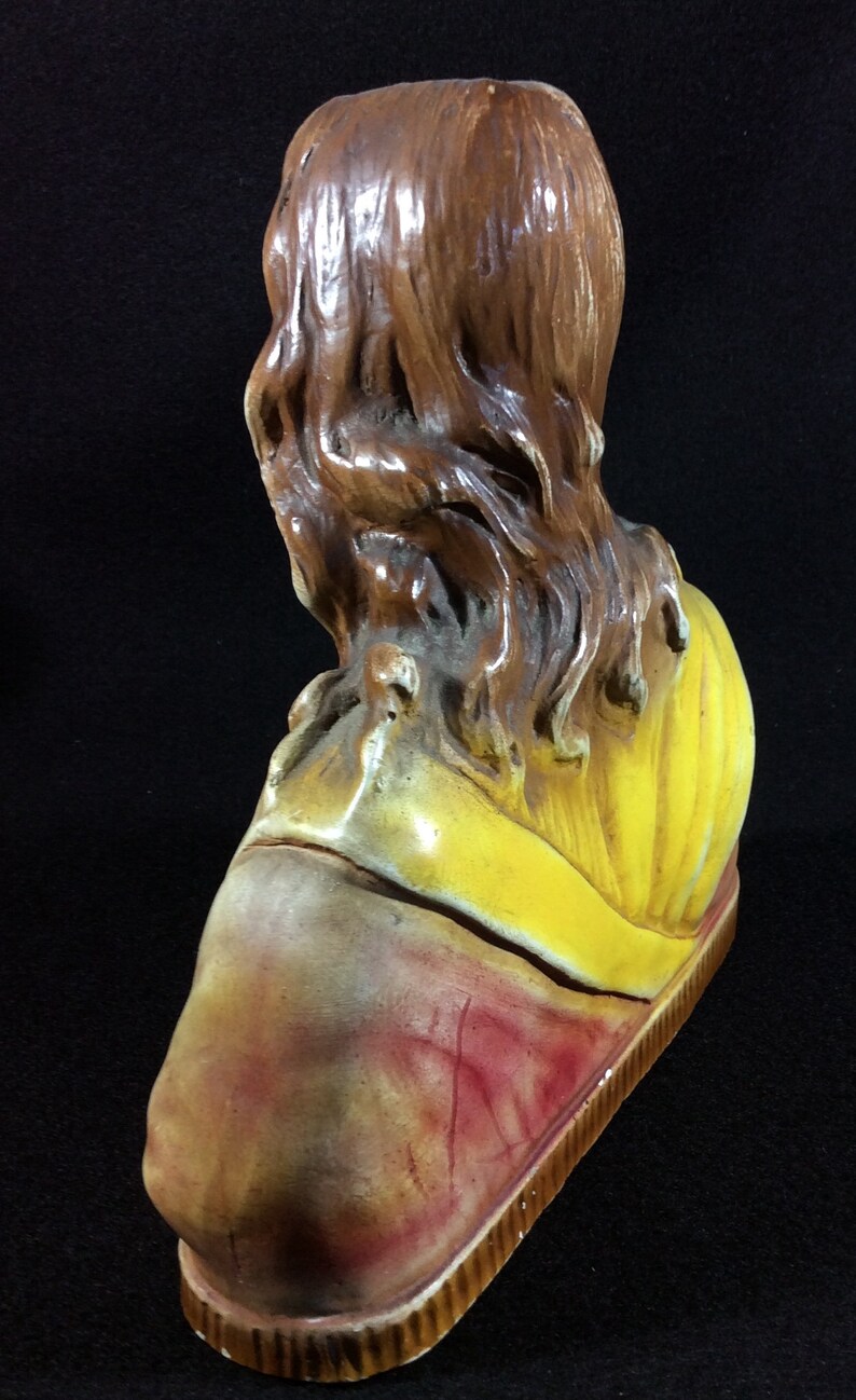 The Most Sacred Heart of Jesus. Bust, Plaster, Contemplative ...