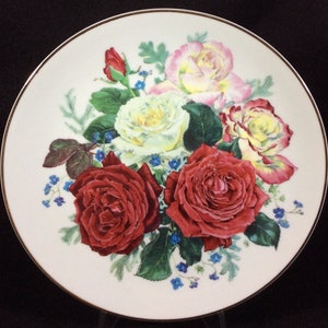 The Majesty of Roses Collector Plate From Franklin Mint, Fragrant Glory ...