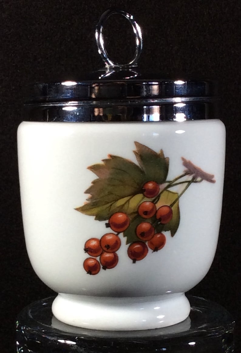 Fruit Double Egg Porcelain Egg Coddler, Royal Worcester, Made in ...