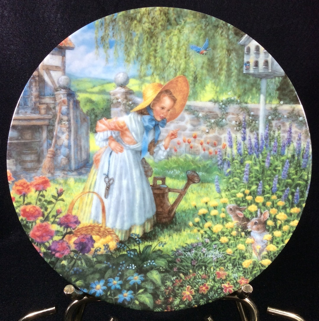 Mary Mary Quite Contrary Collector Plate by Scott Gustafson, Third ...