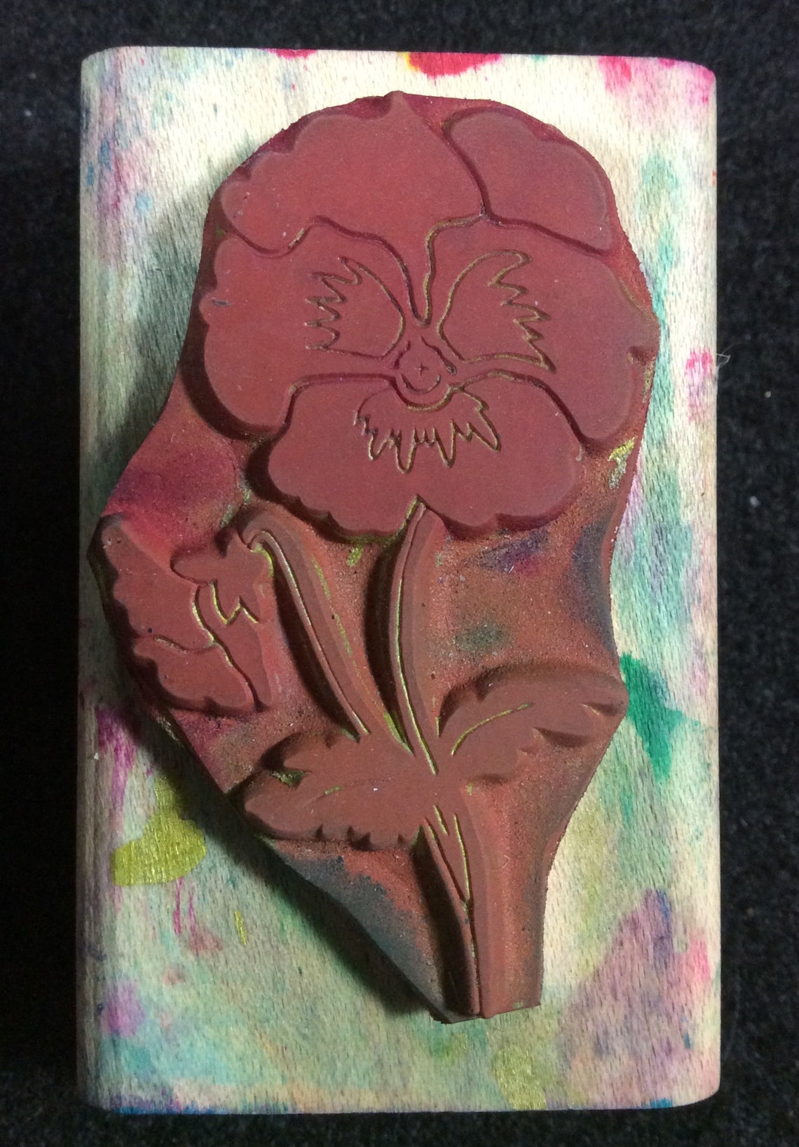 Carnation Wood Mounted Rubber Stamp From Rubber Stampede Posh | Etsy