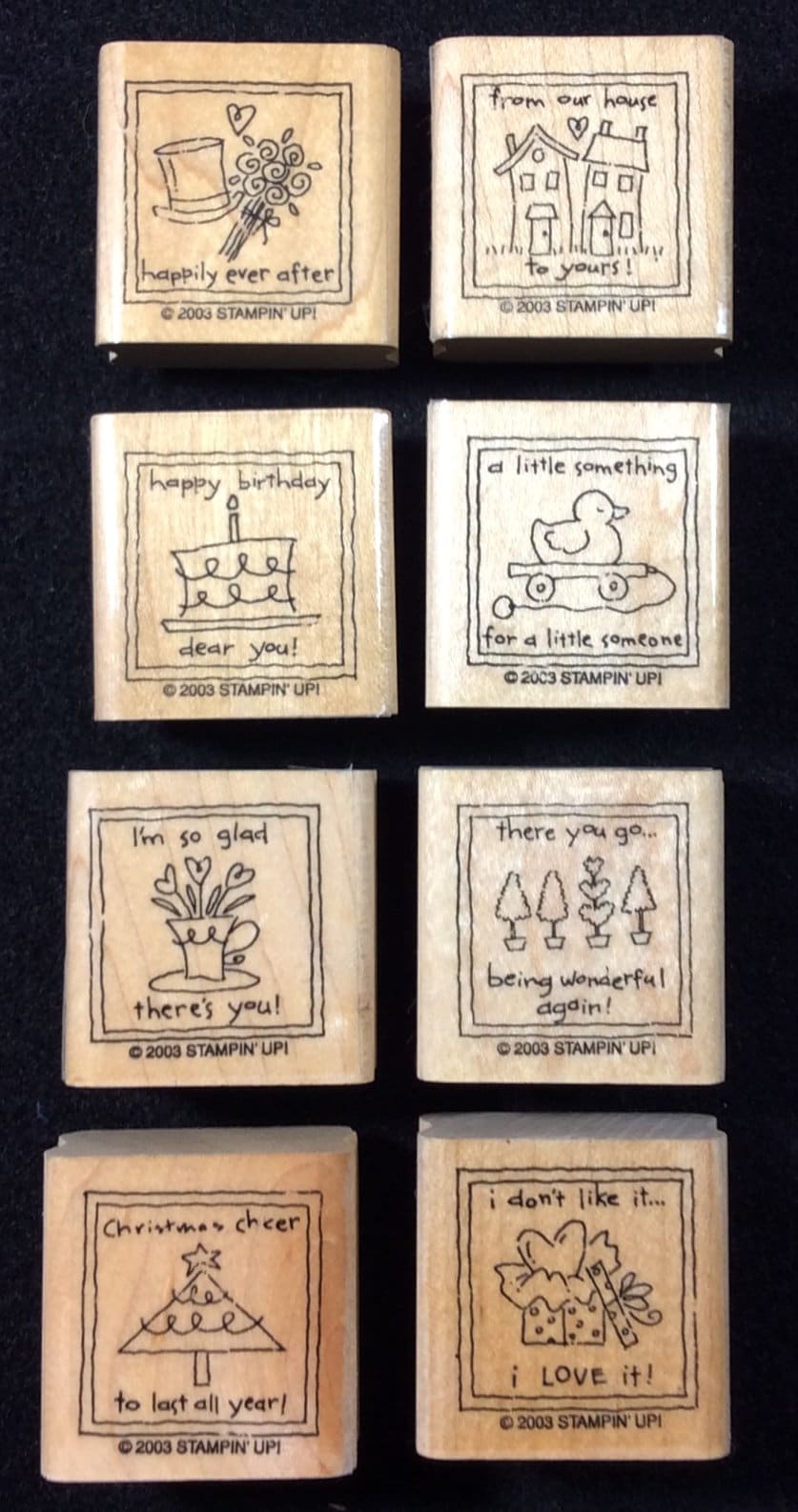 Love Notes Wood Mounted Rubber Stamp Set From Stampin up Baby, Wedding ...