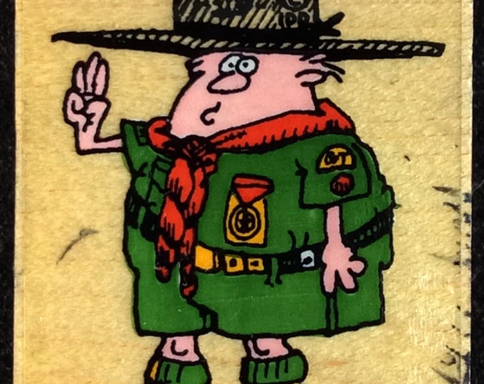 Animated Boy Scout Wood Mounted Rubber Stamp From Inkadinkado, Scouts ...