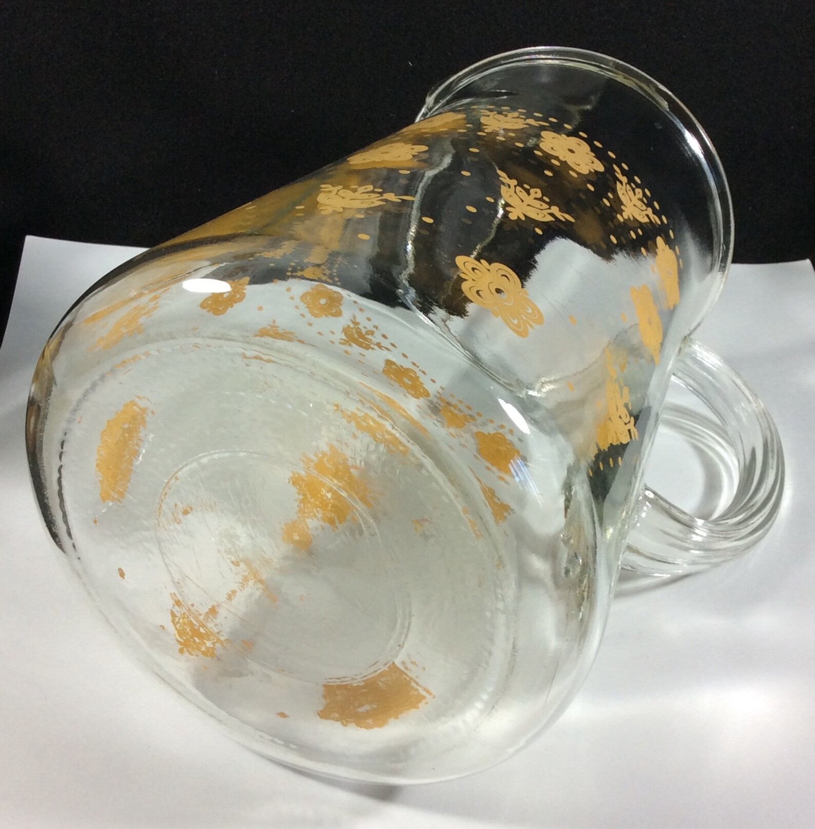 Pyrex Butterfly Gold Clear Pitcher, Water, Bar, Entertaining, Beverage ...