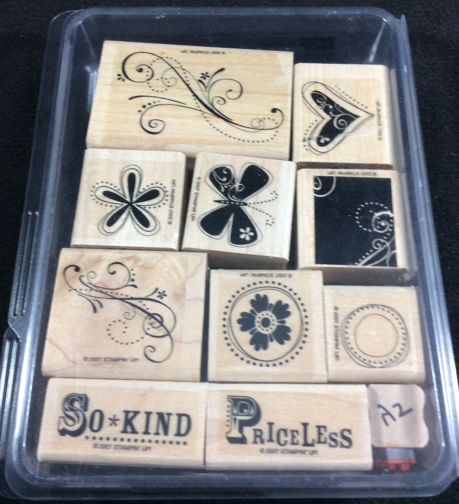 Priceless Wood Mounted Rubber Stamp Set From Stampin Up, so Kind ...