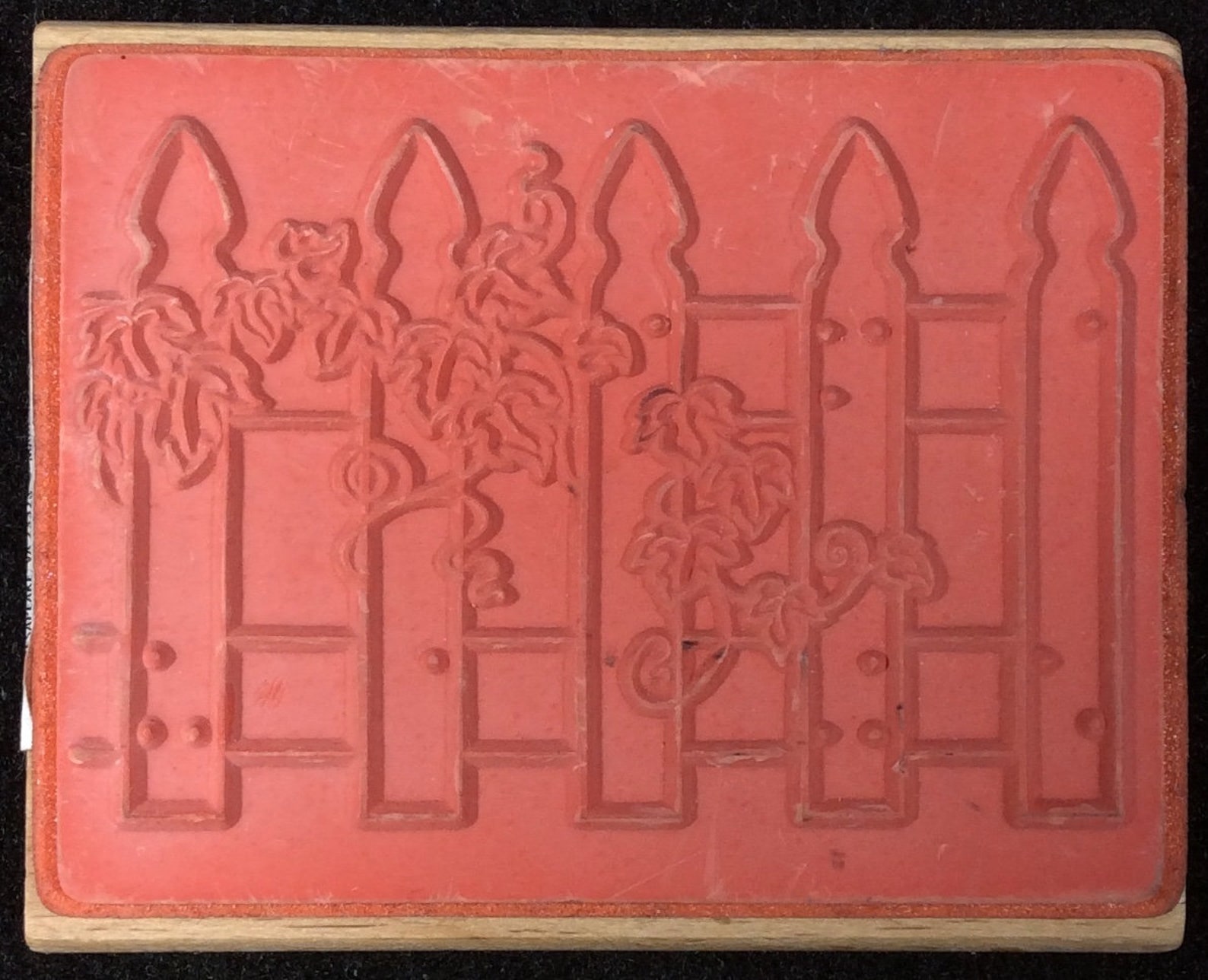 Garden Gate With Ivy Wood Mounted Rubber Stamp From | Etsy