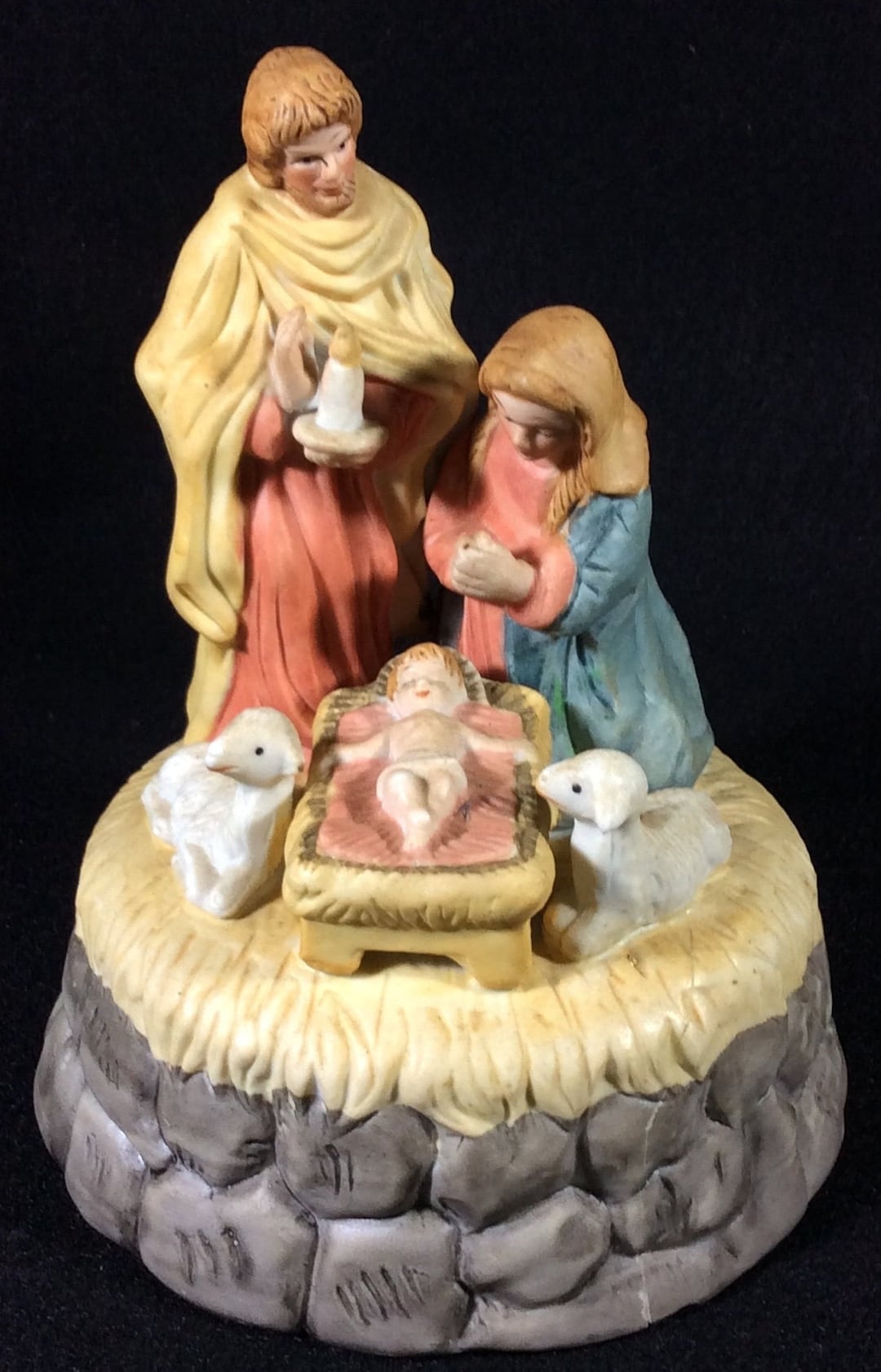 Beautiful Nativity, Made in Japan, DAMAGED, Sankyo, Mother, Mary, Baby ...