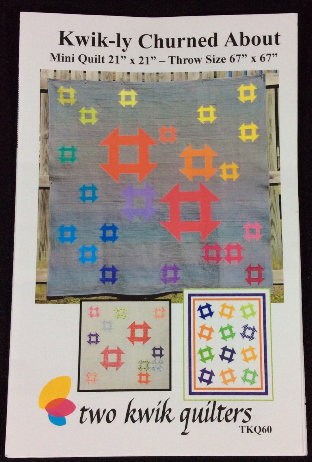 Kwik-ly Churned About Mini Quilt, Baby Quilt, and Throw Pattern From ...