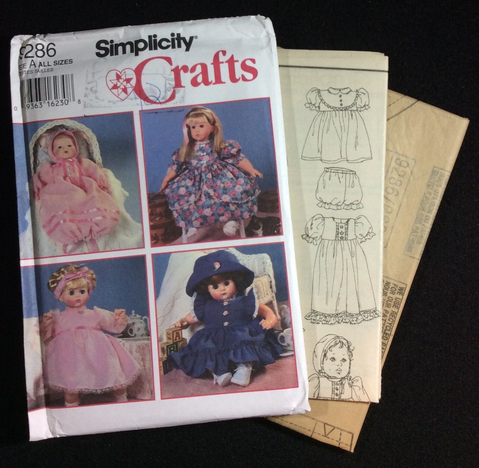 Simplicity Crafts Design Your Own Doll Clothes Pattern 9286 | Etsy