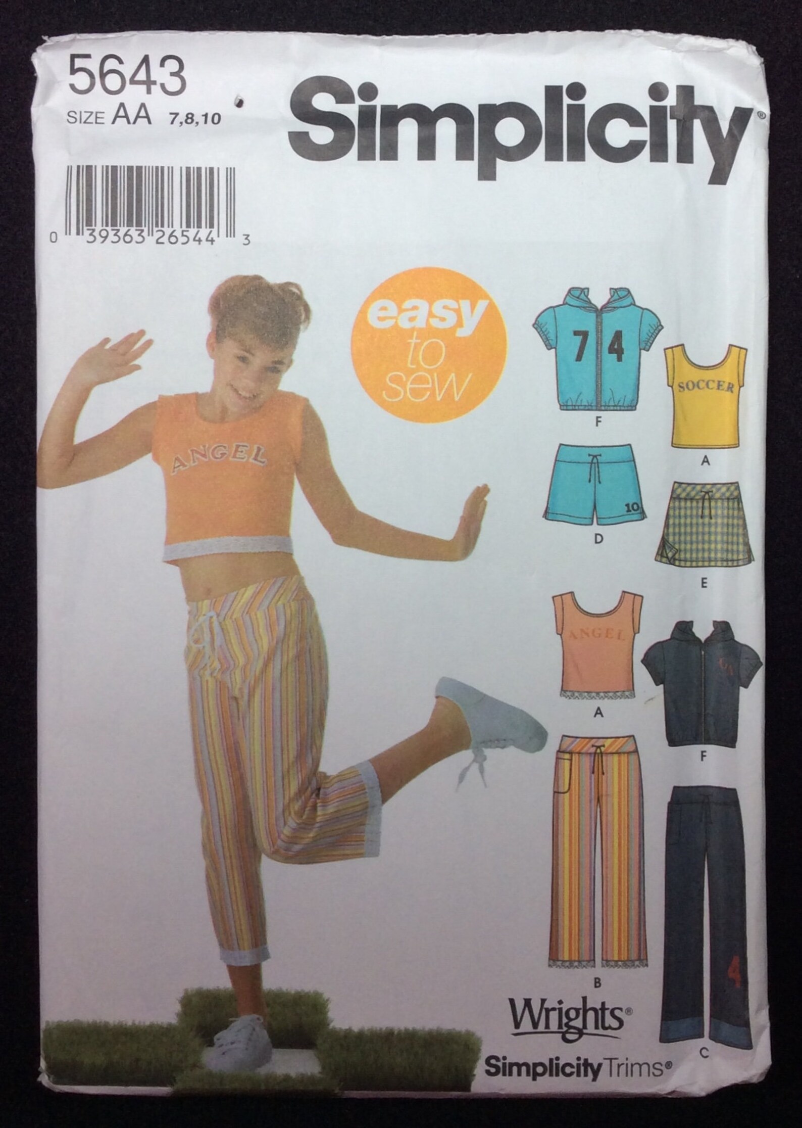 Simplicity Girls' Pants Shorts Skort Jacket and Knit | Etsy