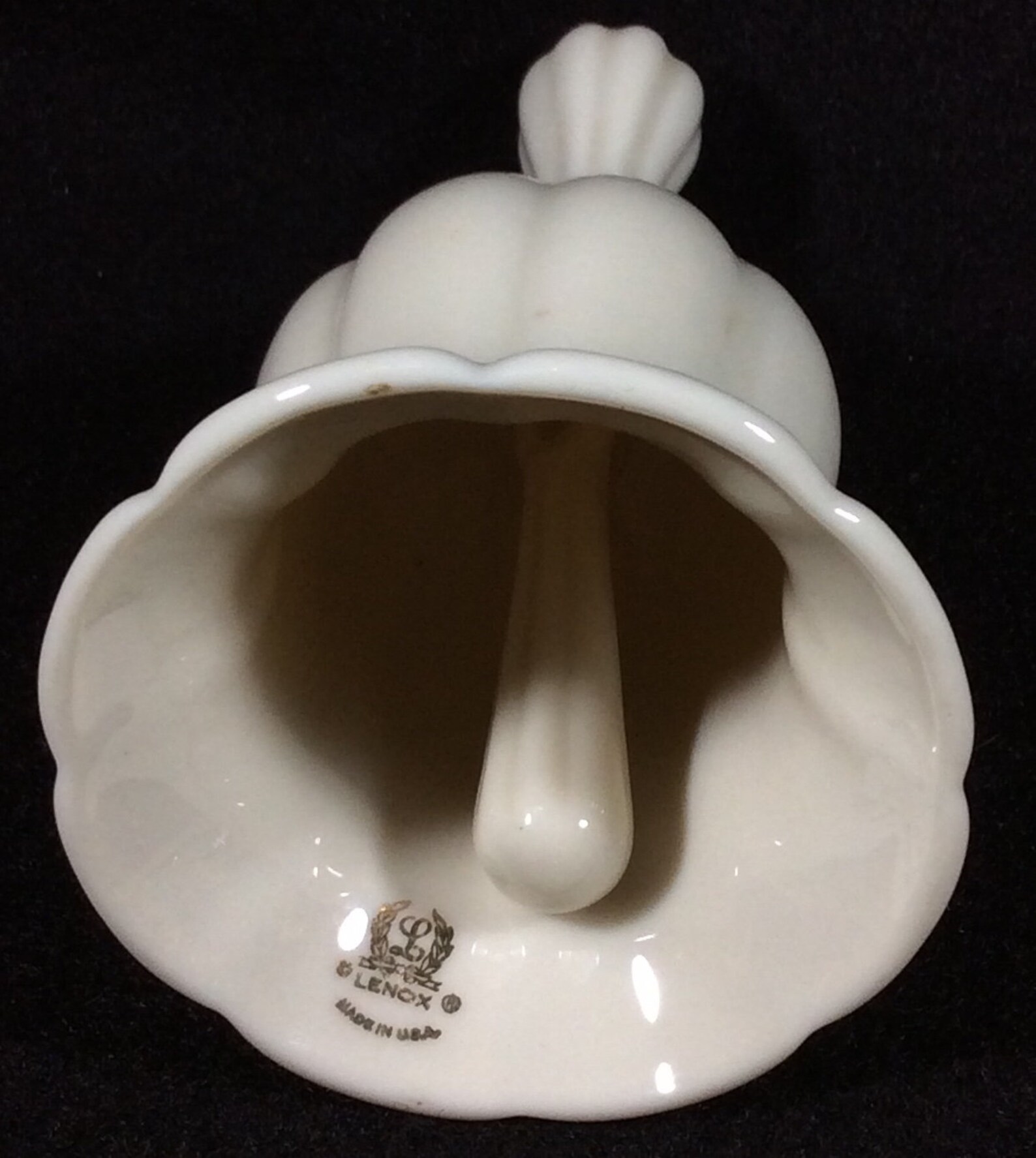 Beautiful Bell From Lenox, Made in the USA, Cream, Trimmed in Gold ...