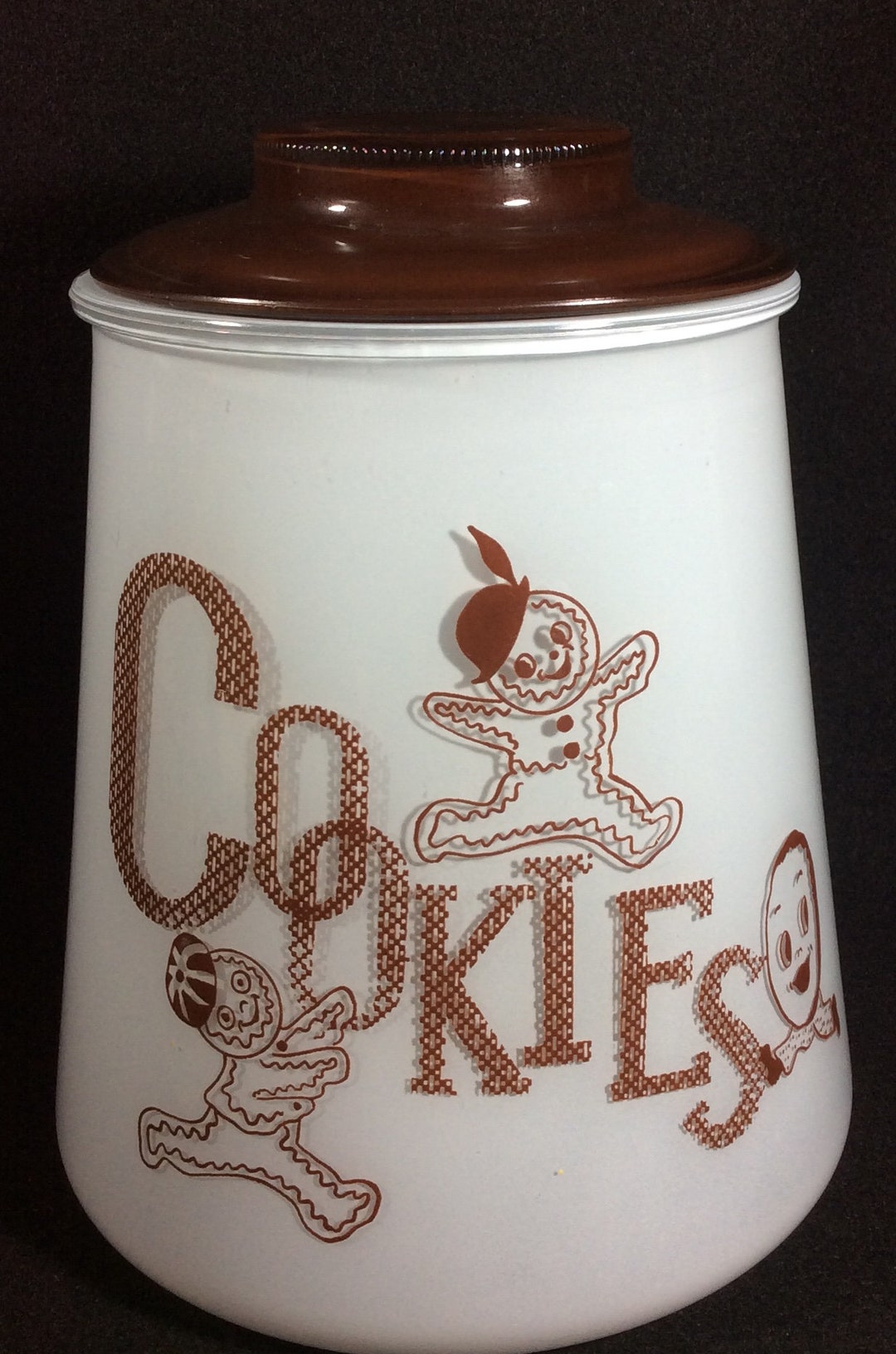 Gingerbread Man Cookie Biscuit Jar Bartlett Collins - Etsy