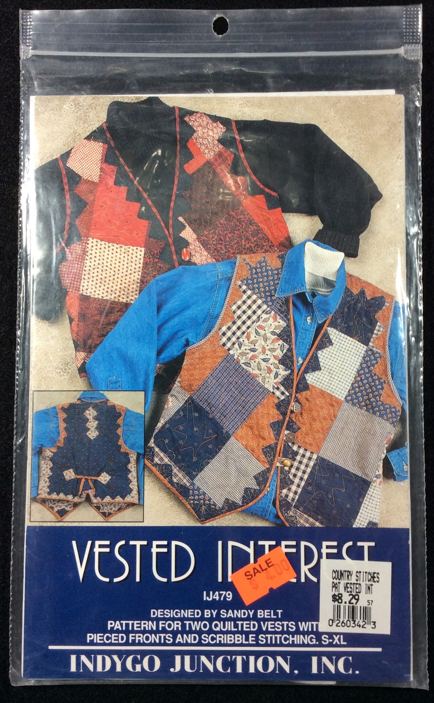 Vested Interest Quilted Vest Pattern IJ479 Size Extra Small | Etsy