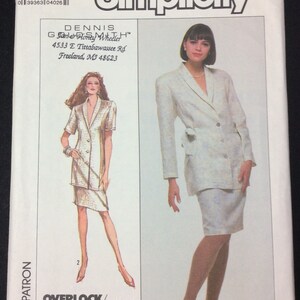 Simplicity Misses' Easy to Sew Two-piece Dress Pattern 8557 Size 10, 12, 14 Easy to Sew ...