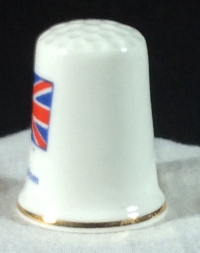 Flag Of United Kingdom Thimble From Birchcroft Great Britian | Etsy