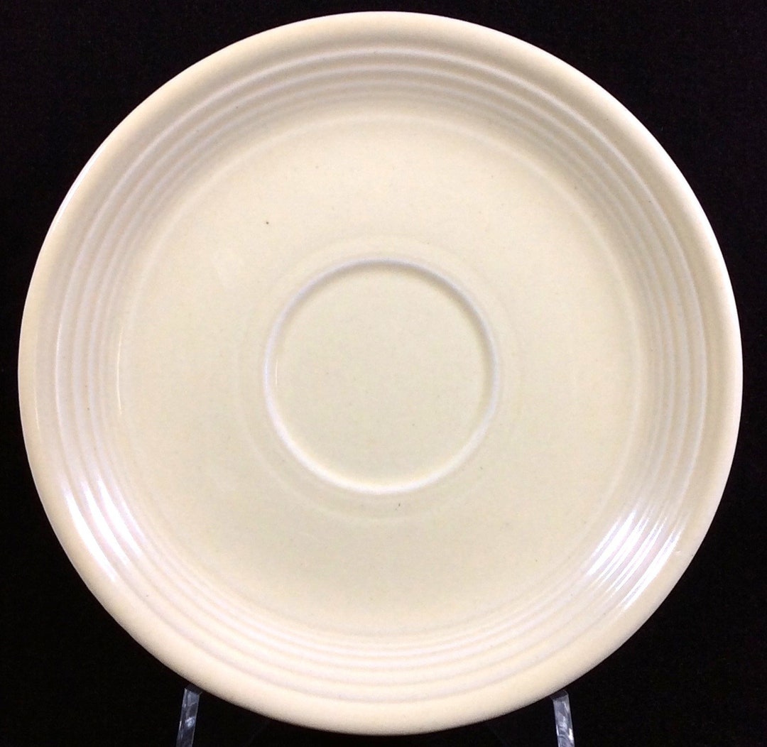 Old Ivory Fiesta Ware 6 Inch Saucer, Pottery, MCM - Etsy
