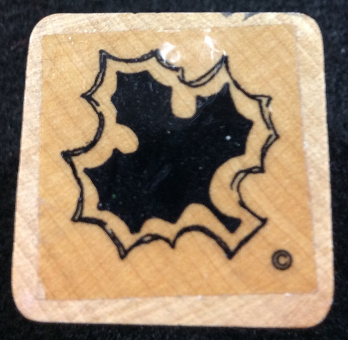 Maple Leaf Wood Mounted Rubber Stamp by Close to My Heart - Etsy