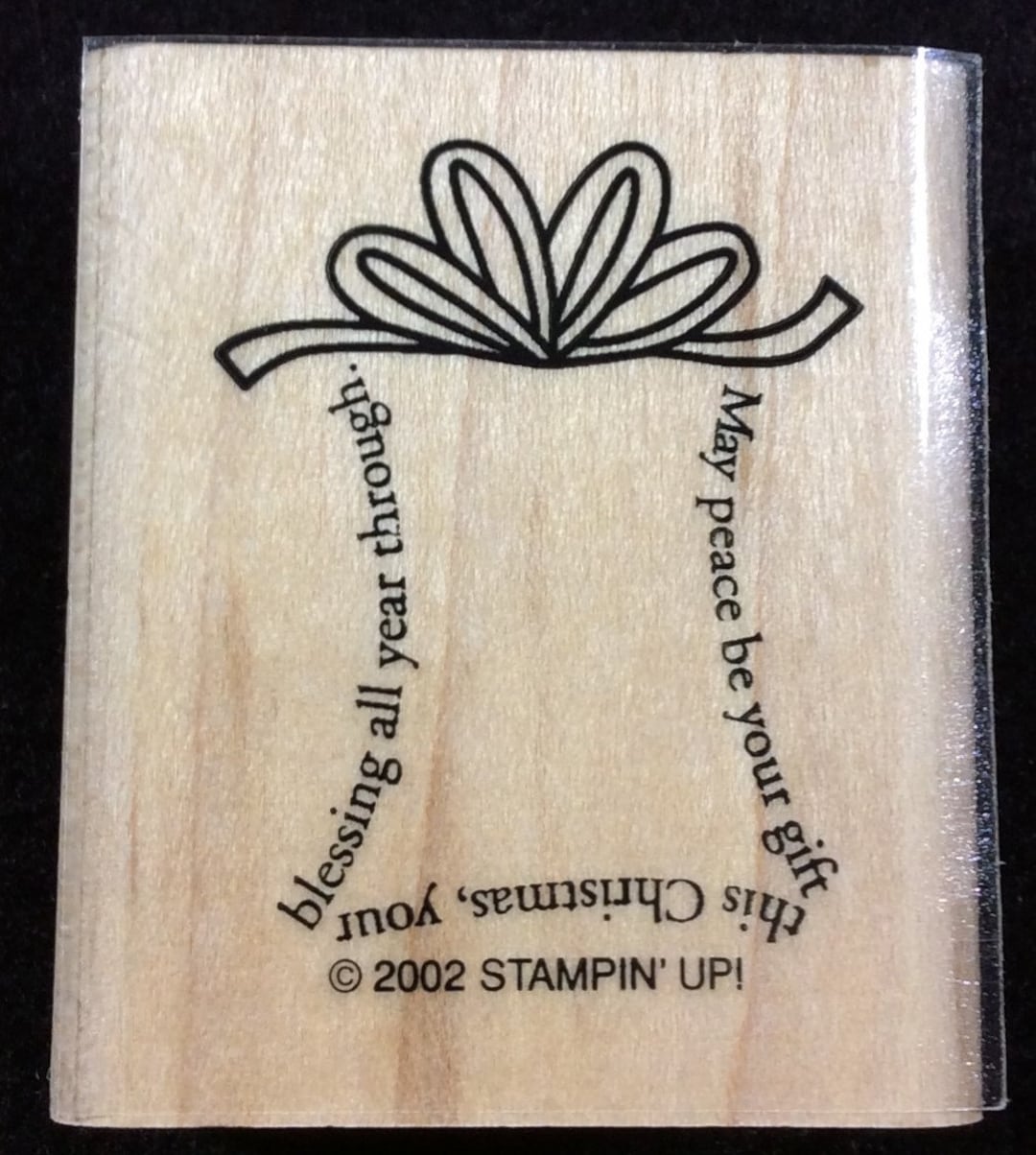 Gift Present Wood Mounted Rubber Stamp From the Stampin up Set Fine ...