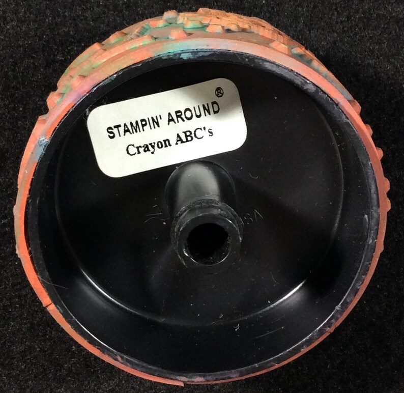 Stampin up Stampin' Around Crayon Abc's Roller Wheel Rubber Stamp ...