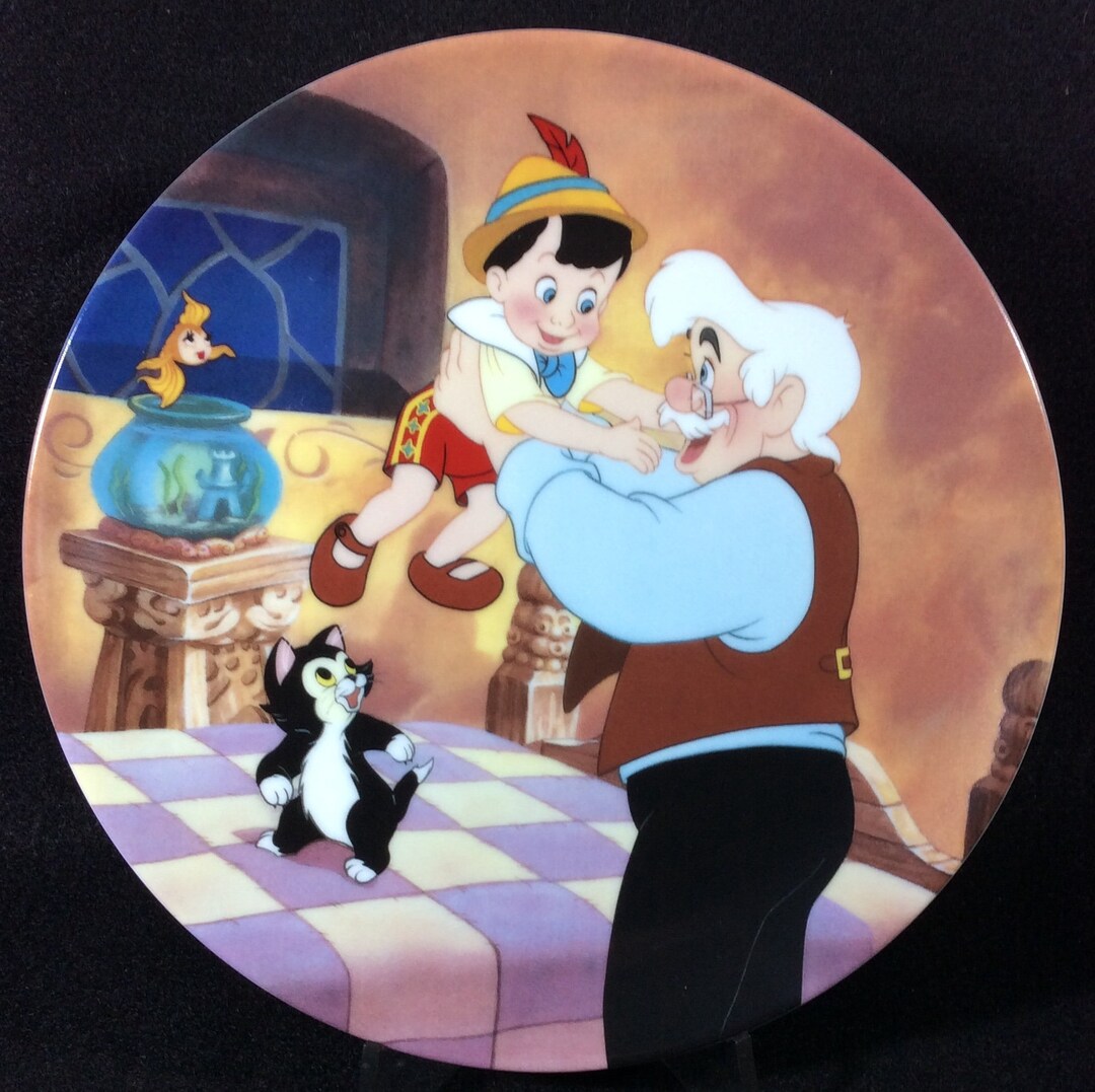 A Real Boy, Sixth in the Walt Disney's Pinocchio Plate Collection, 50th ...