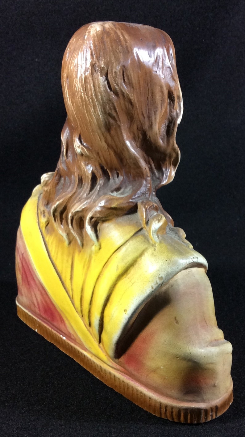 The Most Sacred Heart of Jesus. Bust, Plaster, Contemplative ...