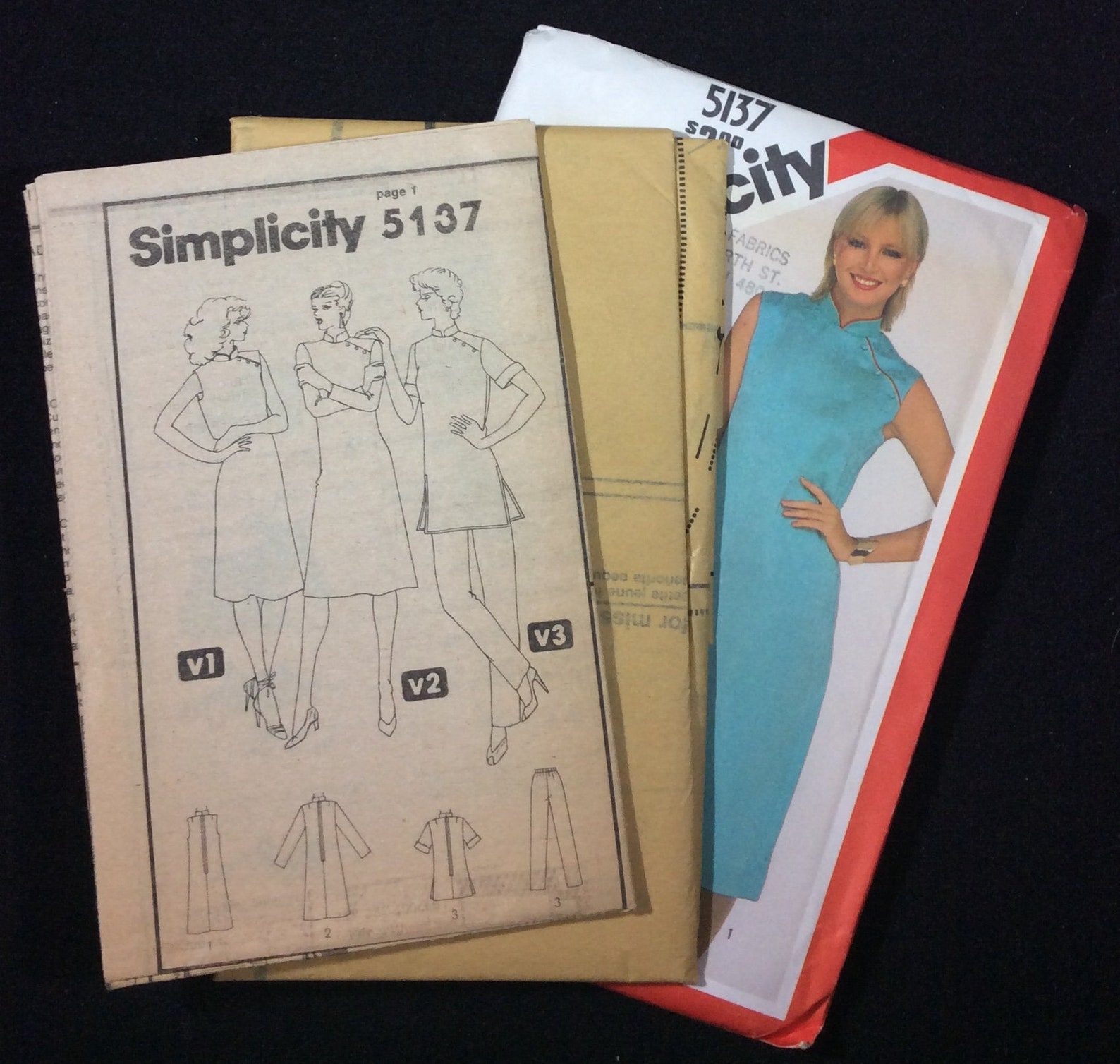Simplicity Misses' Slim-fitting Dress or Tunic With Mock-button Closure ...