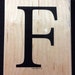 Letter F Monogram Wood Mounted Rubber Stamp From Stampin Up - Etsy