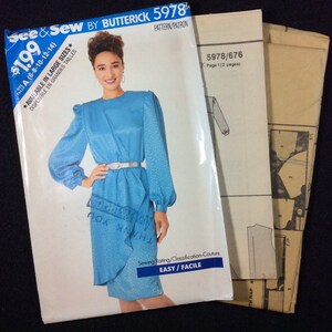 See & Sew by Butterick Misses' Dress Pattern 5978 Size 6, 8, 10, 12, 14 ...