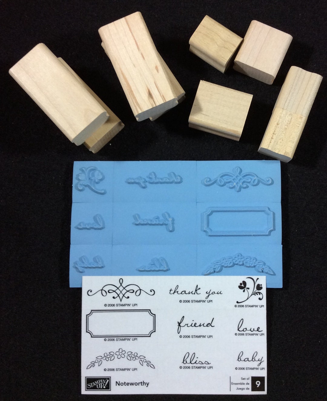 Noteworthy Wood Mounted Stamp Set From Stampin Up, Frames, Arches ...