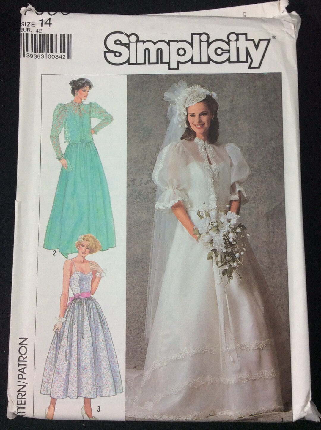 Simplicity Misses' Lined Bridal Gown, Jacket and Dress in Two Lengths ...