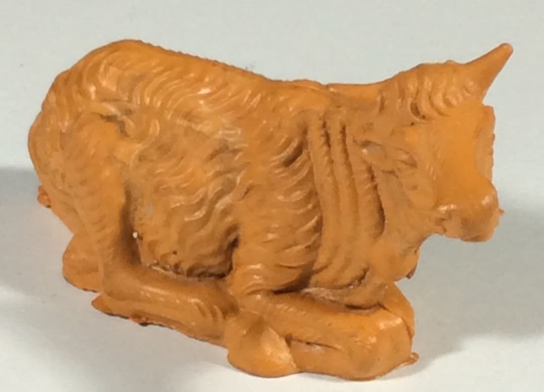 Oxen, Plastic, Made in Italy, Crèche, Nativity, Christmas, Jesus, Birth ...