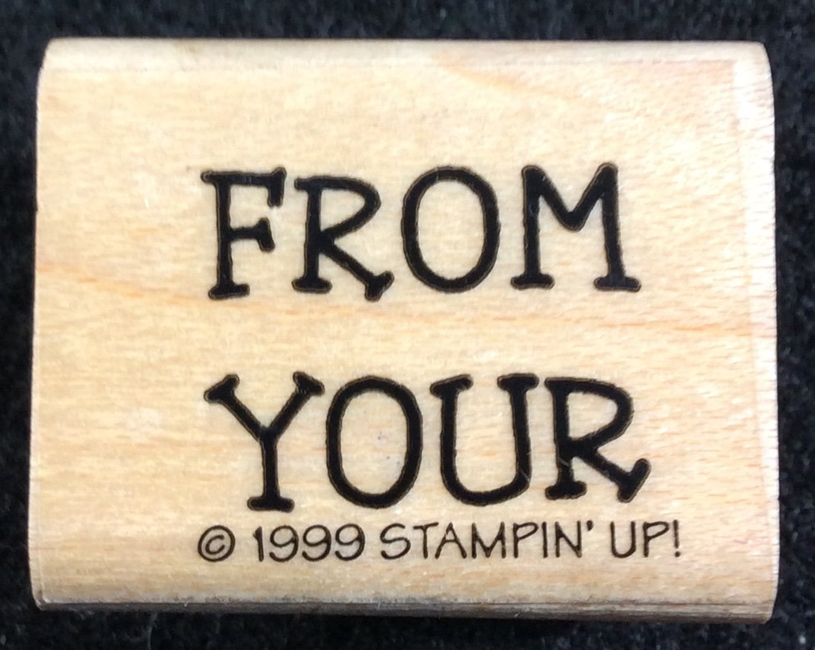 From Your Wood Mounted Rubber Stamp From Stampin Up - Etsy