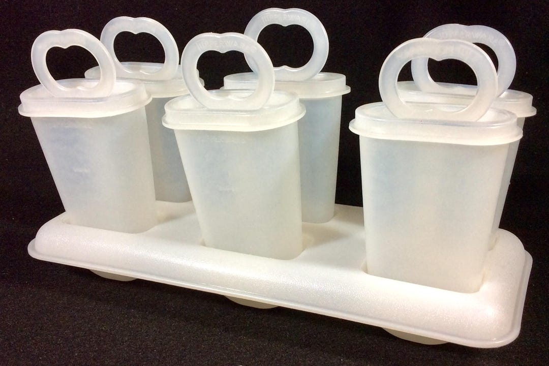 Vintage Tupperware Ice Tups Popsicle Maker, Set of Six, Frozen Treat ...
