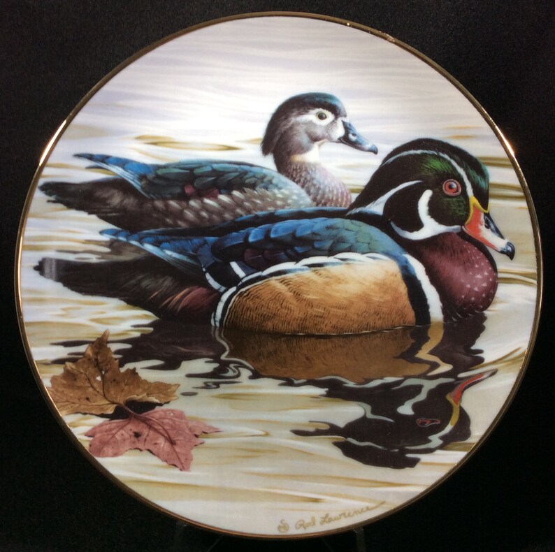Wood Ducks by Rod Lawrence From the American Waterbirds Plate - Etsy