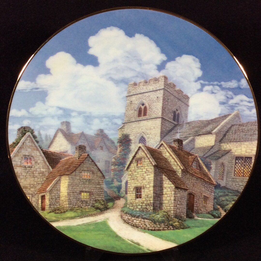 Cotswold Village Collector Plate, David Winter Cottages Plate ...