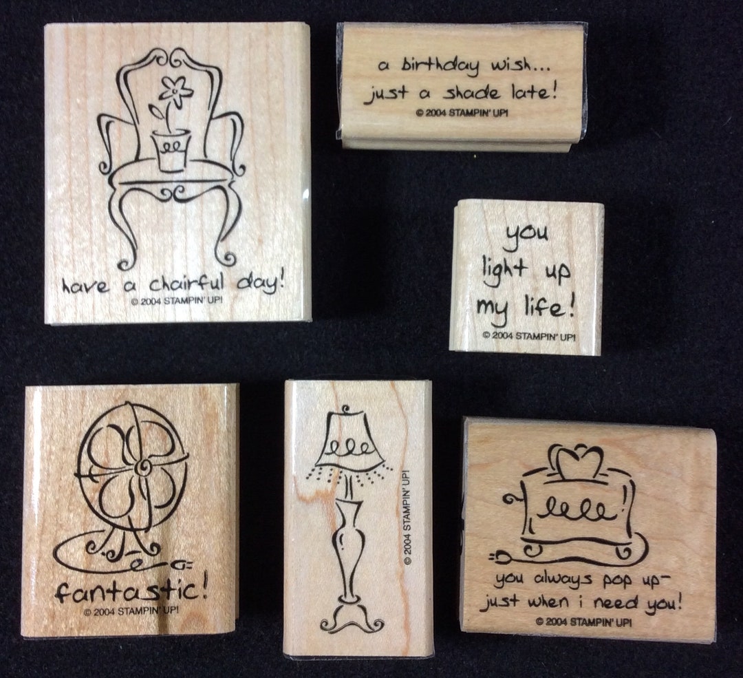 Furnished With Love Wood Mounted Rubber Stamp Set From Stampin up ...