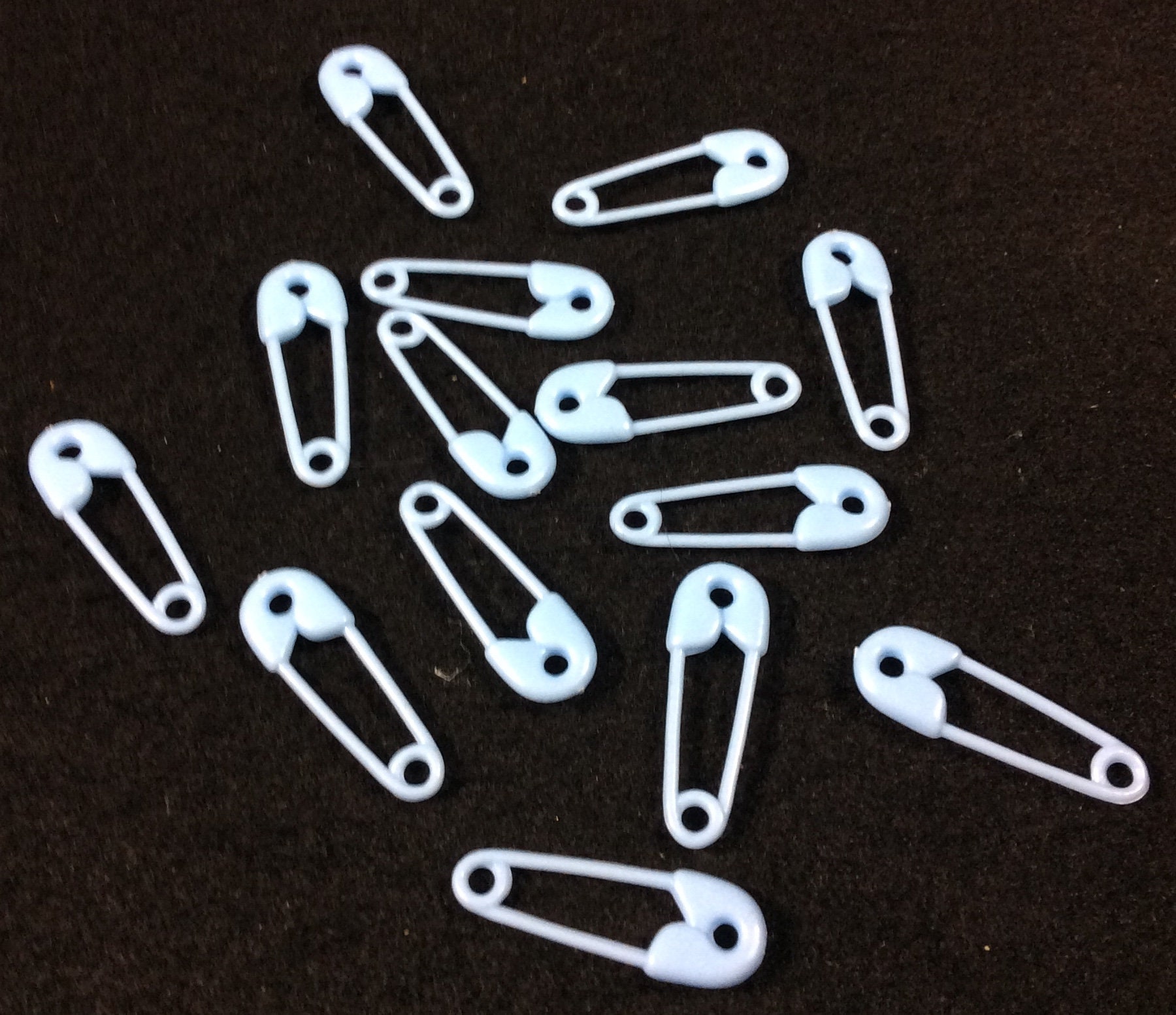 Thirteen Tiny Miniature Blue Plastic Diaper Pins Shadow Box | Etsy