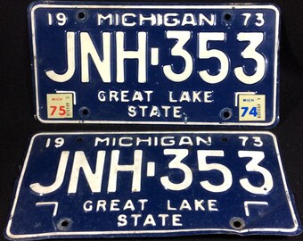 1973 License Plates - Etsy