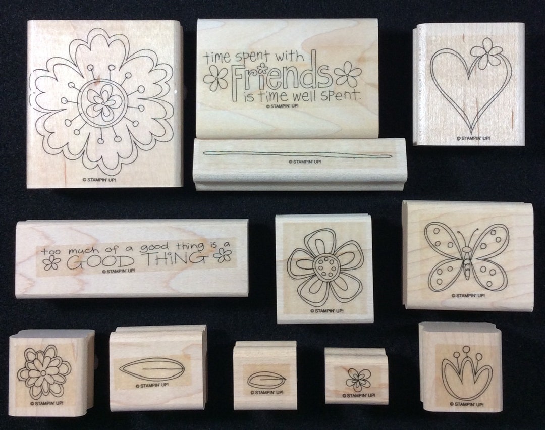Time Well Spent Wood Mounted Rubber Stamp Set From Stampin up 111054 ...