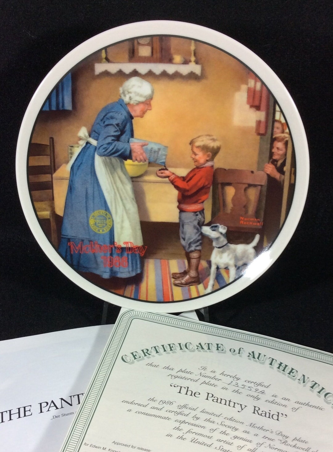 The Pantry Raid Collector Plate by Norman Rockwell for Knowles ...