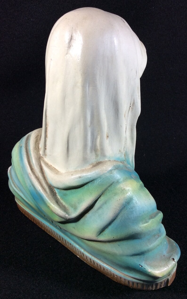 The Most Sacred Heart of Mary, Bust, Plaster, Contemplative, Devotional ...