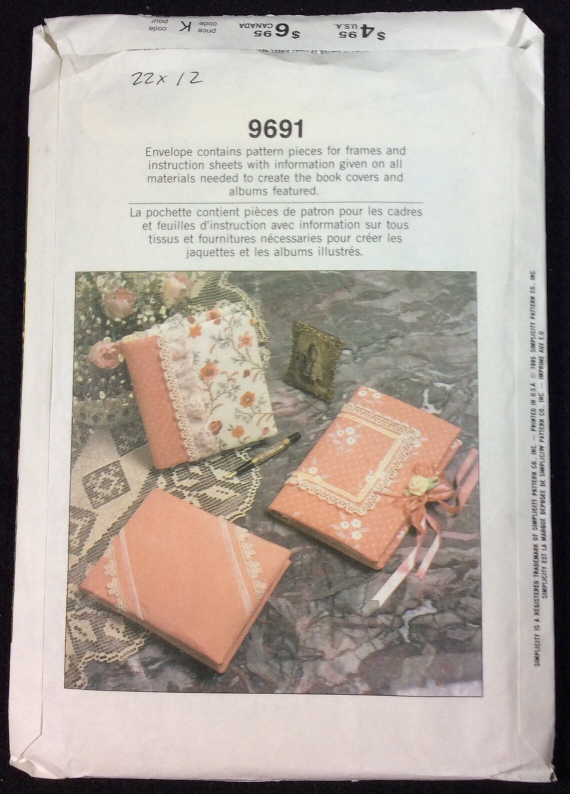 Simplicity Crafts Book Cover and Albums Pattern 9691 Marjorie - Etsy