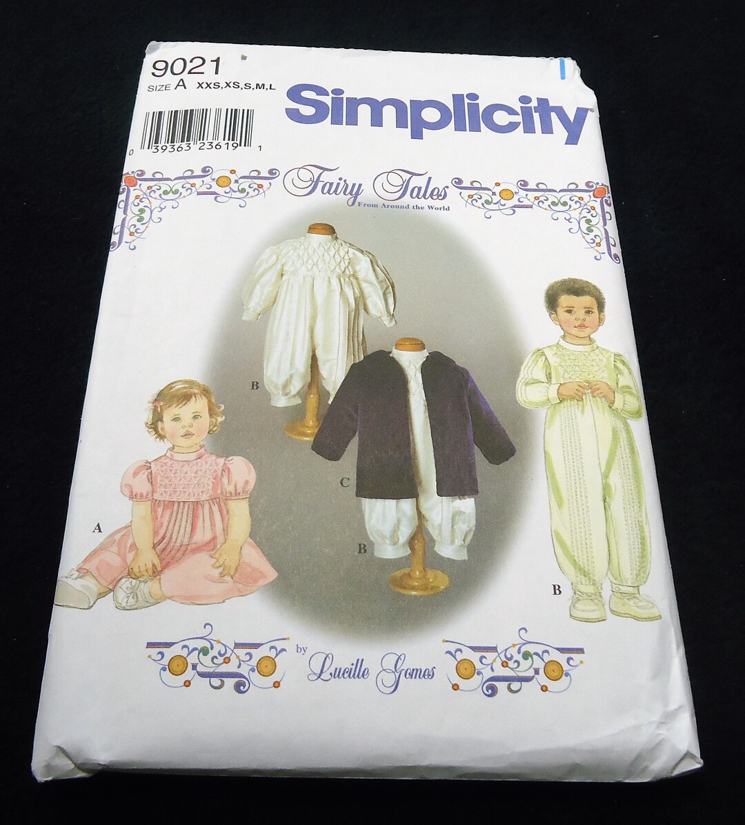 Simplicity Fairy Tales Babies' Dress, Romper and Jacket Pattern 9021 ...