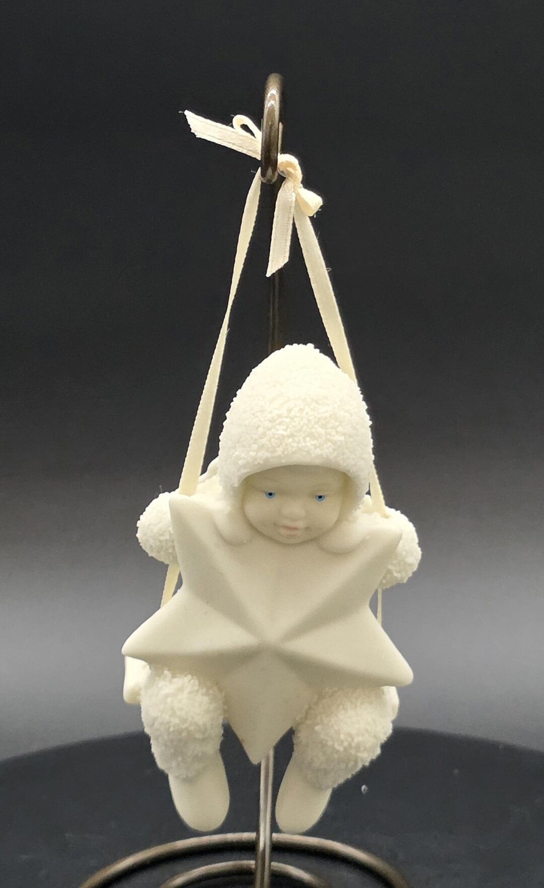 Snowbabies Swinging on A Star Ornament Figurine, Department 56, Retired ...