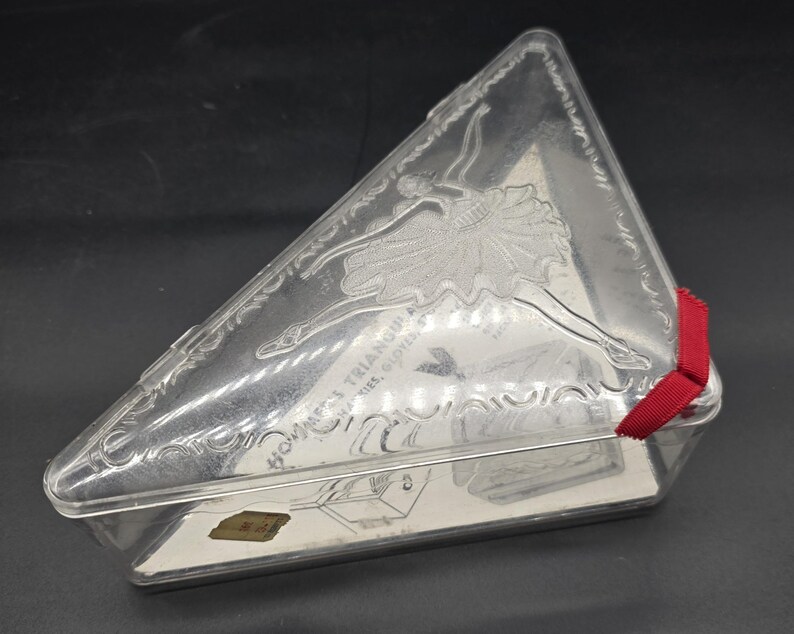 Hommer's Triangular Hanky Box, Plastic, Ballerina, Hankies, Gloves ...